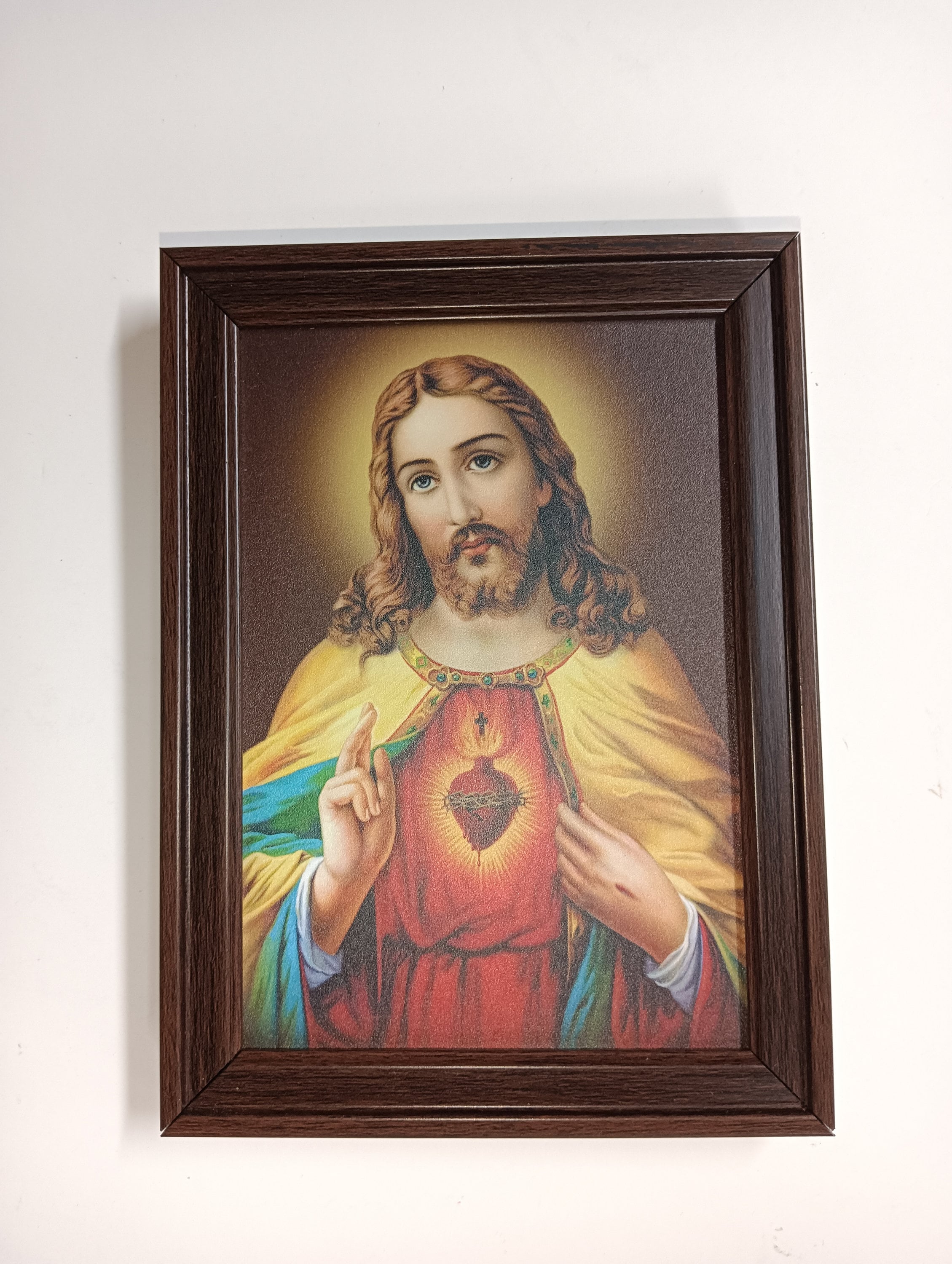 Jesus Christ Sacred Heart Framed Laminated Picture Frames WALLFRAMES ...