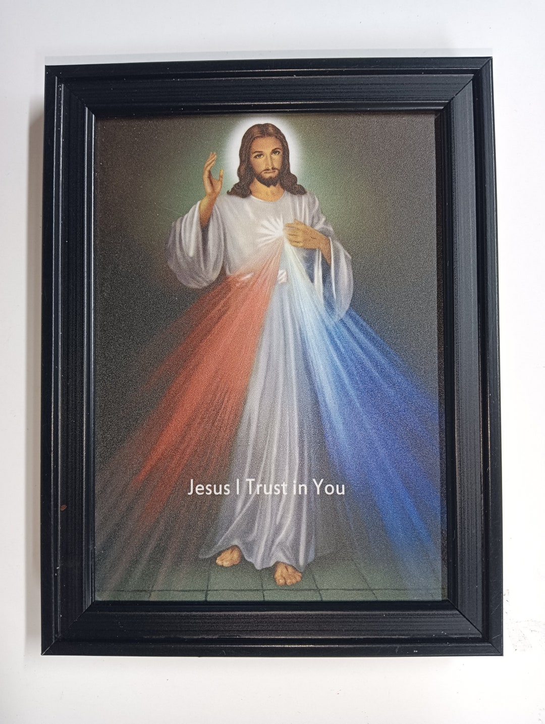 Divine Mercy Jesus Christ Framed Picture Frames WALLFRAMES (5x7") - Etsy
