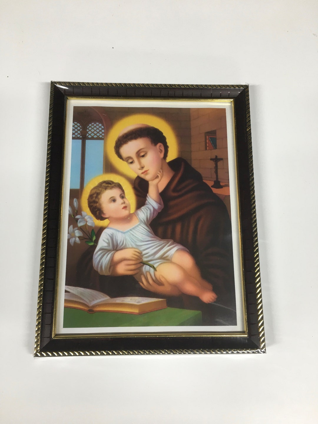 Saint Antony With Baby Jesus Framed Picture Frames WALLFRAMES (10.5x8 ...
