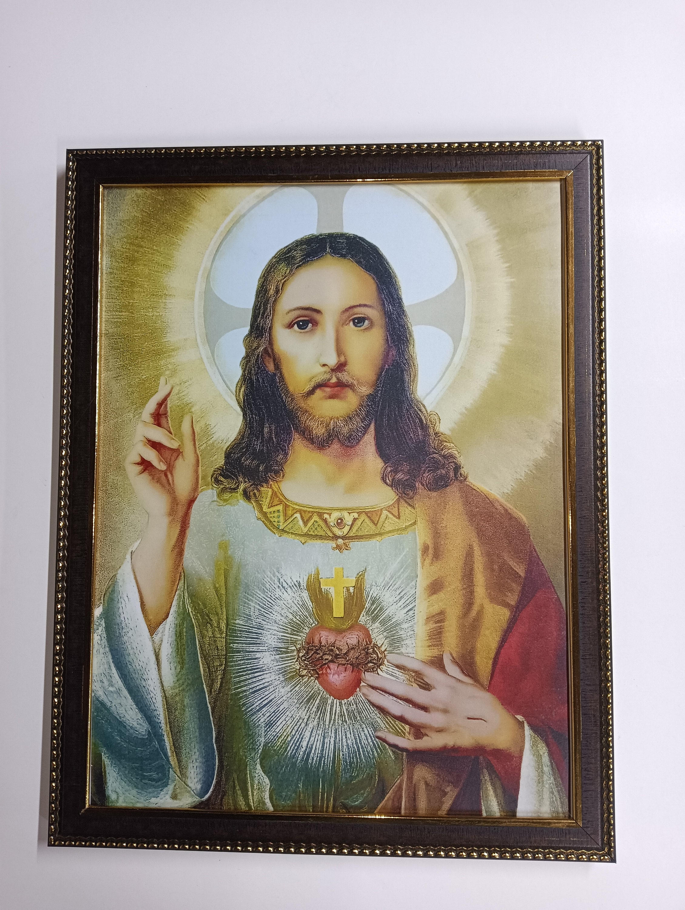 Jesus Christ Sacred Heart Laminated Picture Frames WALLFRAMES (18.8x14 ...
