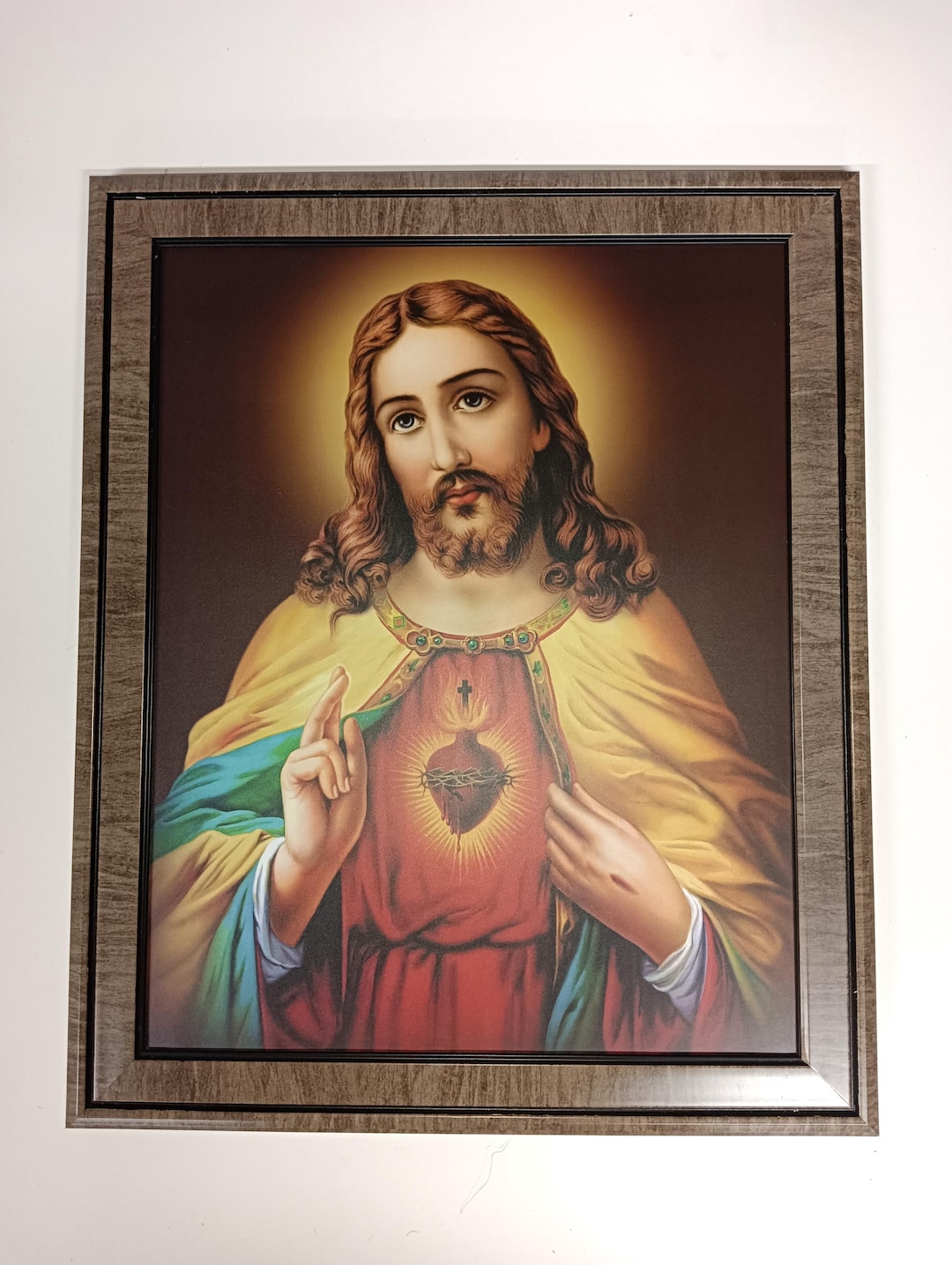 Jesus Christ Sacred Heart Framed Laminated Picture Frames Wallframes(21 ...
