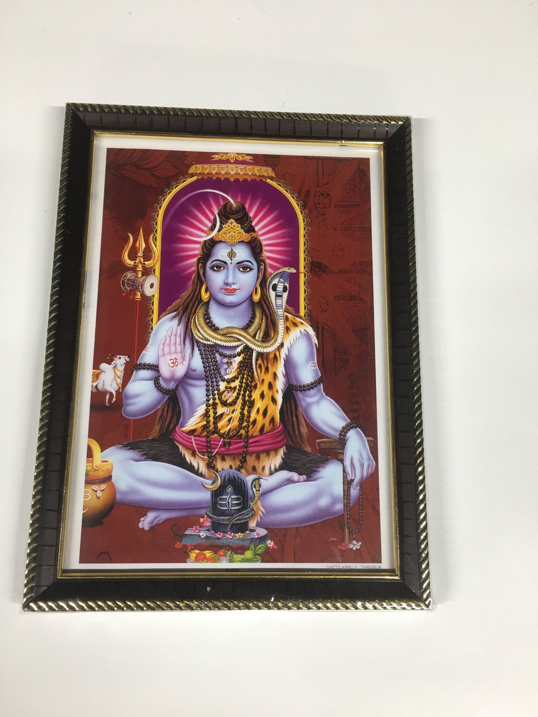 Lord Shiva Framed WALLFRAMES 10.5x8 - Etsy