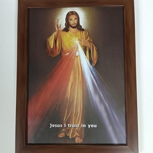 Divine Mercy Jesus Christ (karuna) Laminated Framed Picture Frames ...