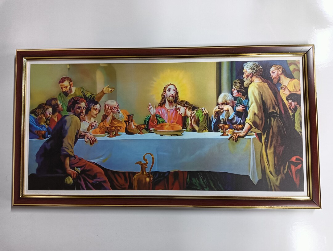 Jesus Christ Last Supper Laminated Framed Picture Frames WALLFRAMES (20 ...