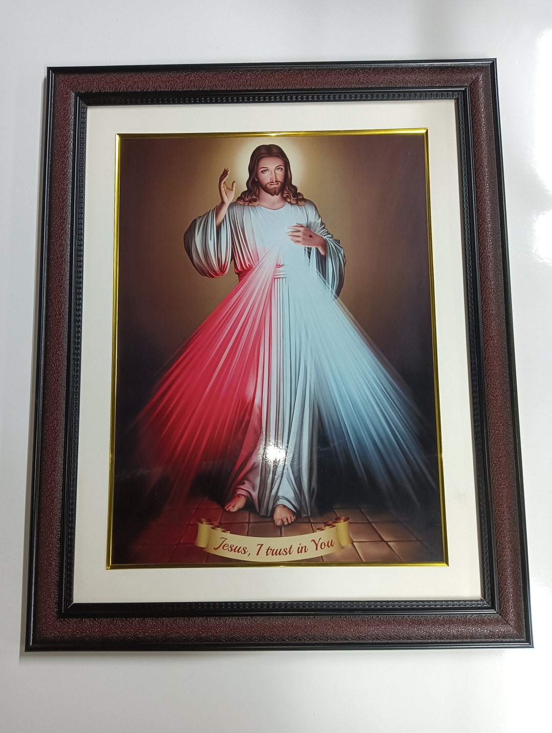 Divine Mercy Karuna Framed WALLFRAMES (22.5x18") - Etsy Canada