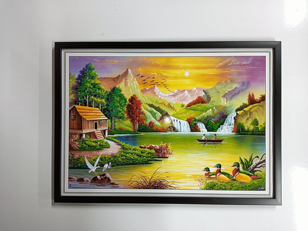 Art Scenery Laminated WALLFRAMES (set of Eight) (20x14.5") - Etsy