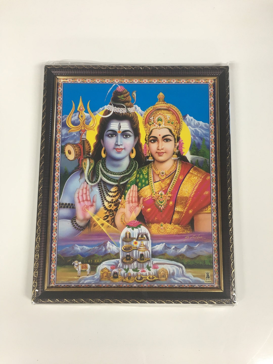Lord Shiva Parvati Framed WALLFRAMES 10x12 - Etsy
