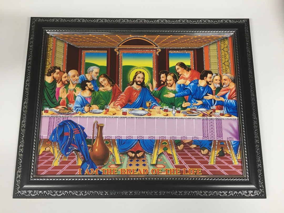 Jesus Christ Last Supper Framed WALLFRAMES (18x14") - Etsy