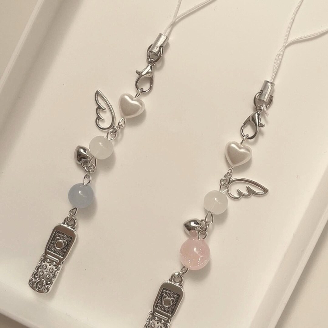 Matching Blue and Pink Phone Charms, Keychain, Couple Keychain, Gifts ...