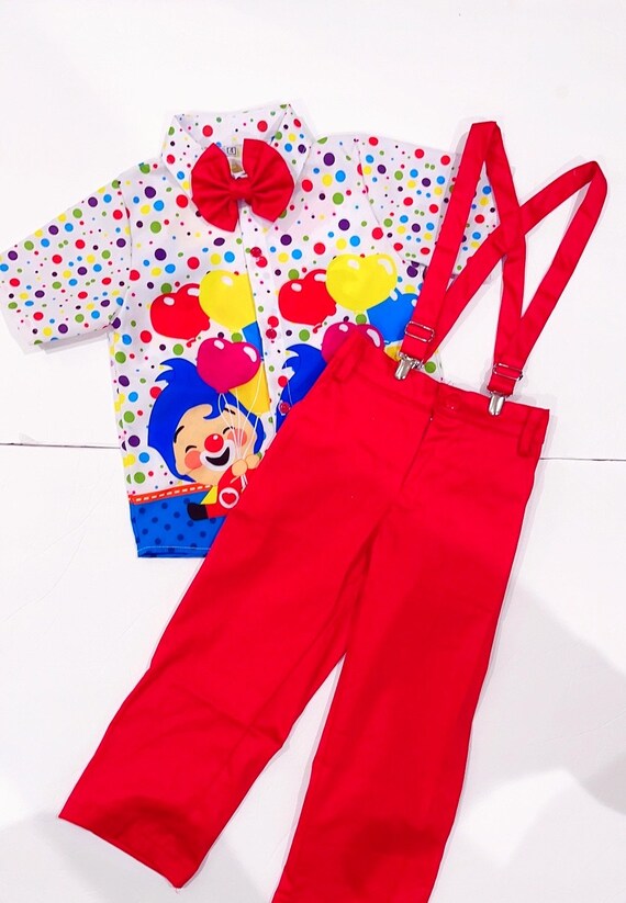 Traje de payasito plim plim payaso plim plim ropa para - Etsy España