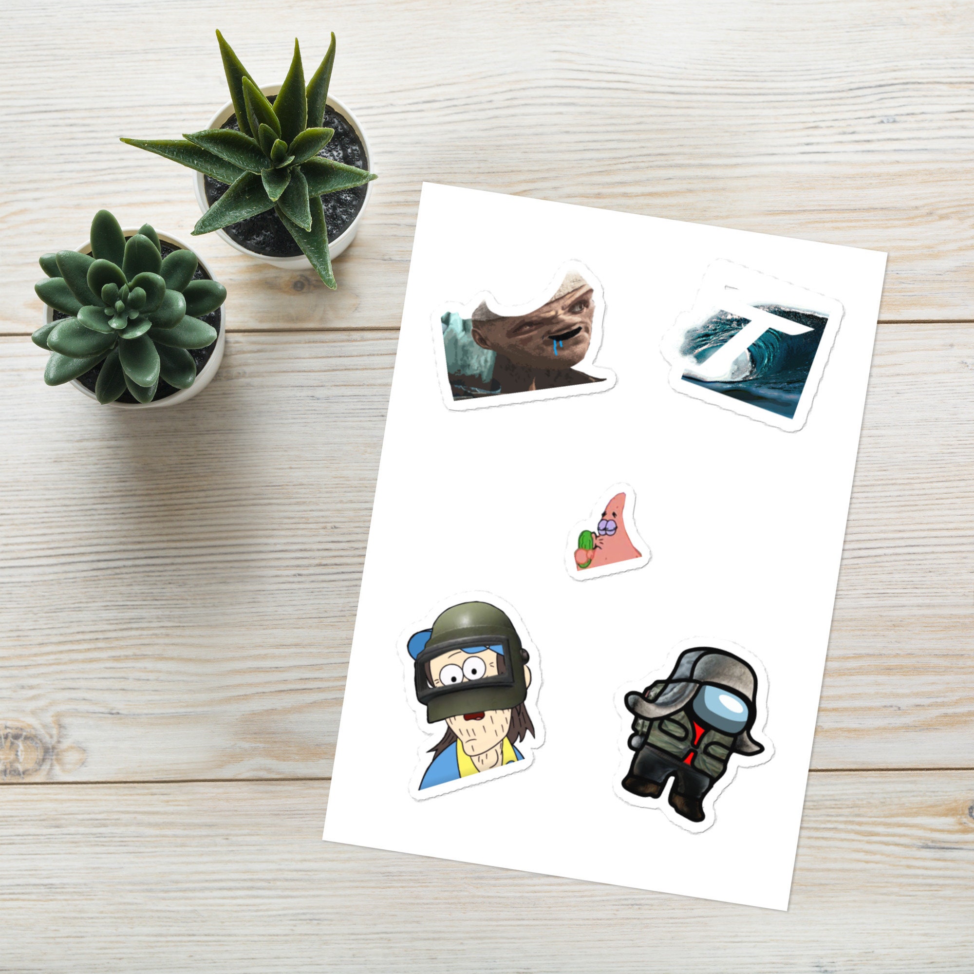 Cursed Emote Sticker Sheet - Etsy