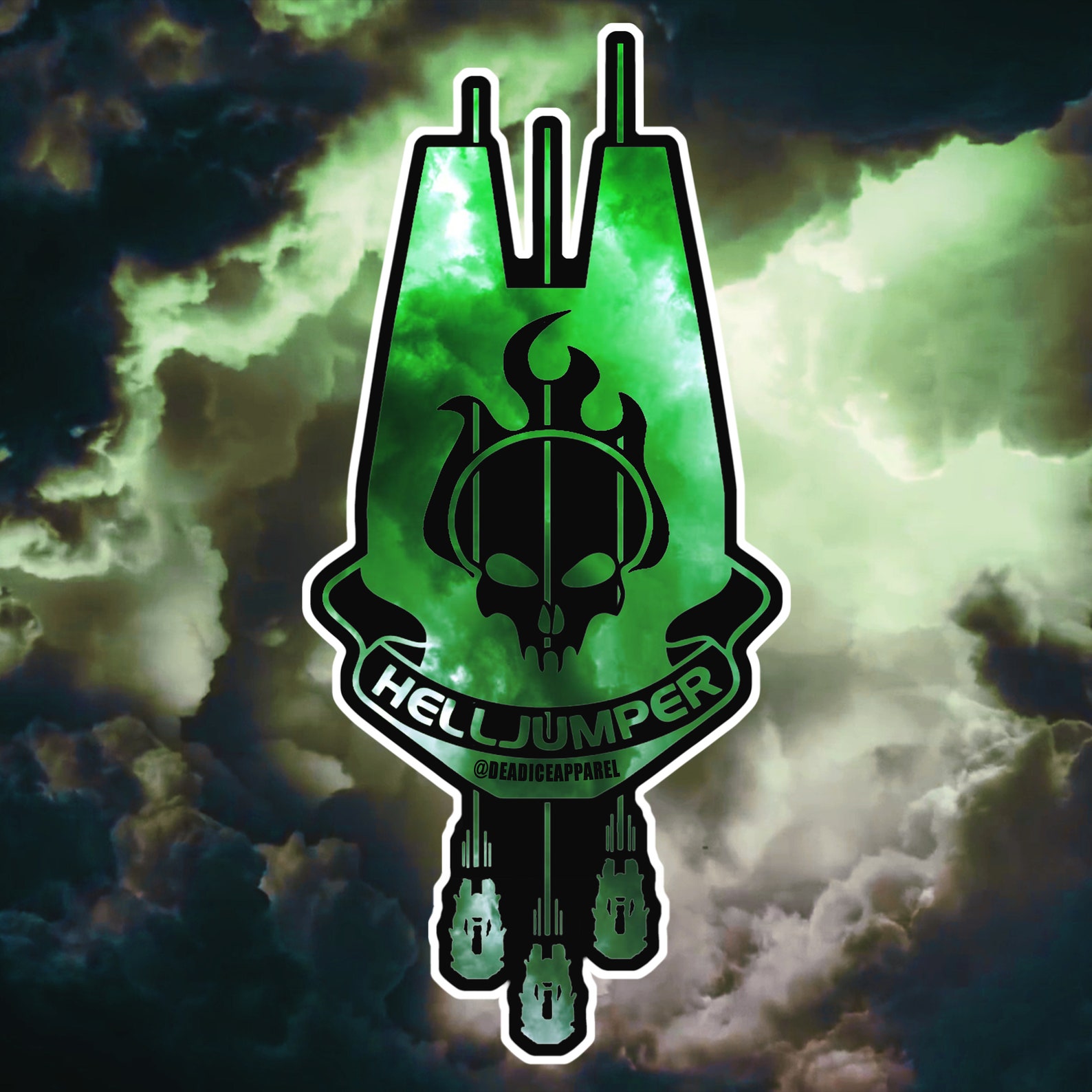 Hell Jumper Sticker Halo 3 ODST - Etsy UK