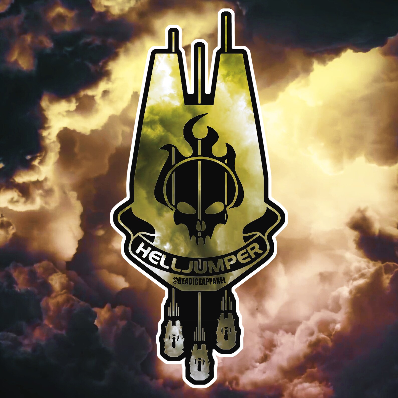 Hell Jumper Sticker Halo 3 ODST - Etsy