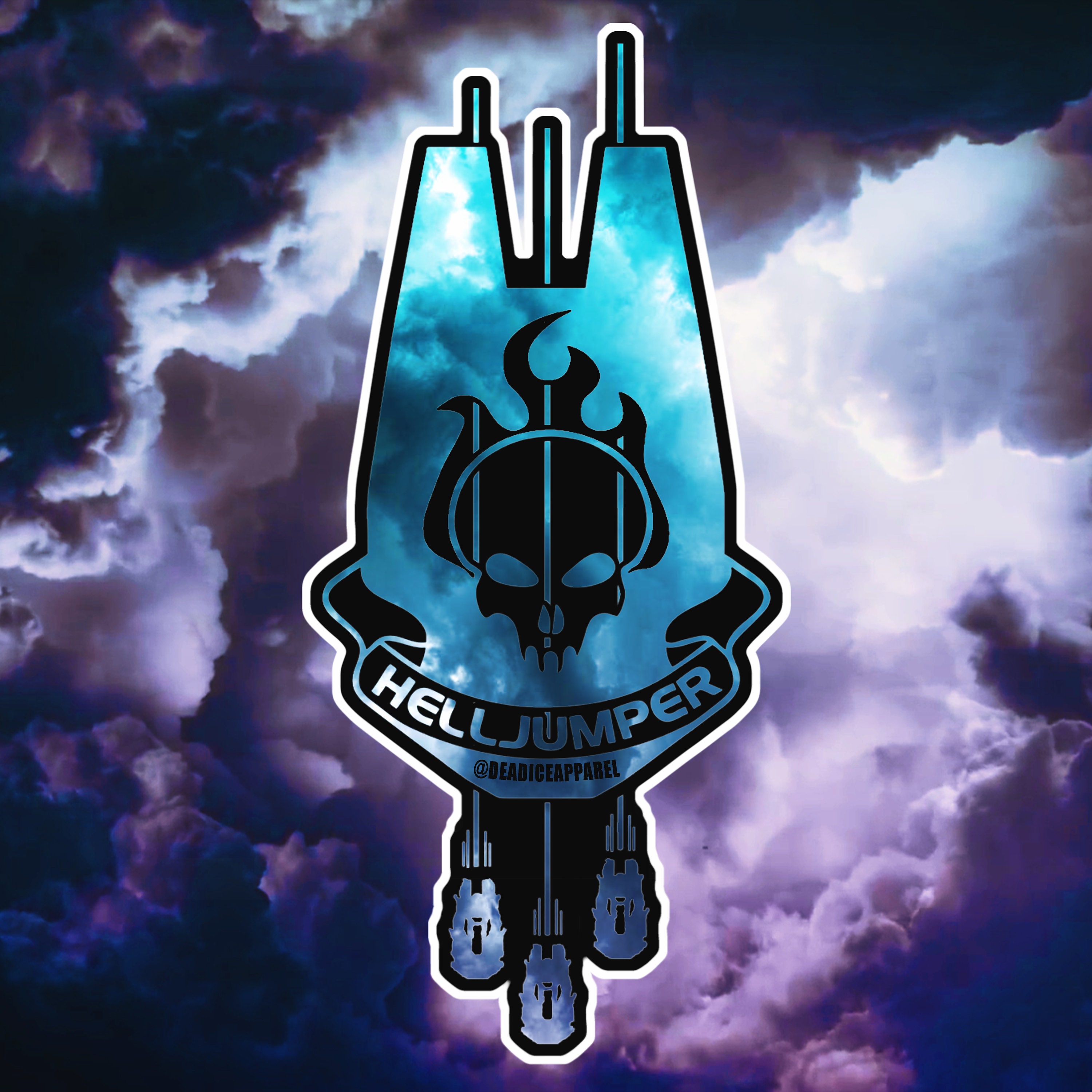 Hell Jumper Sticker Halo 3 ODST - Etsy UK