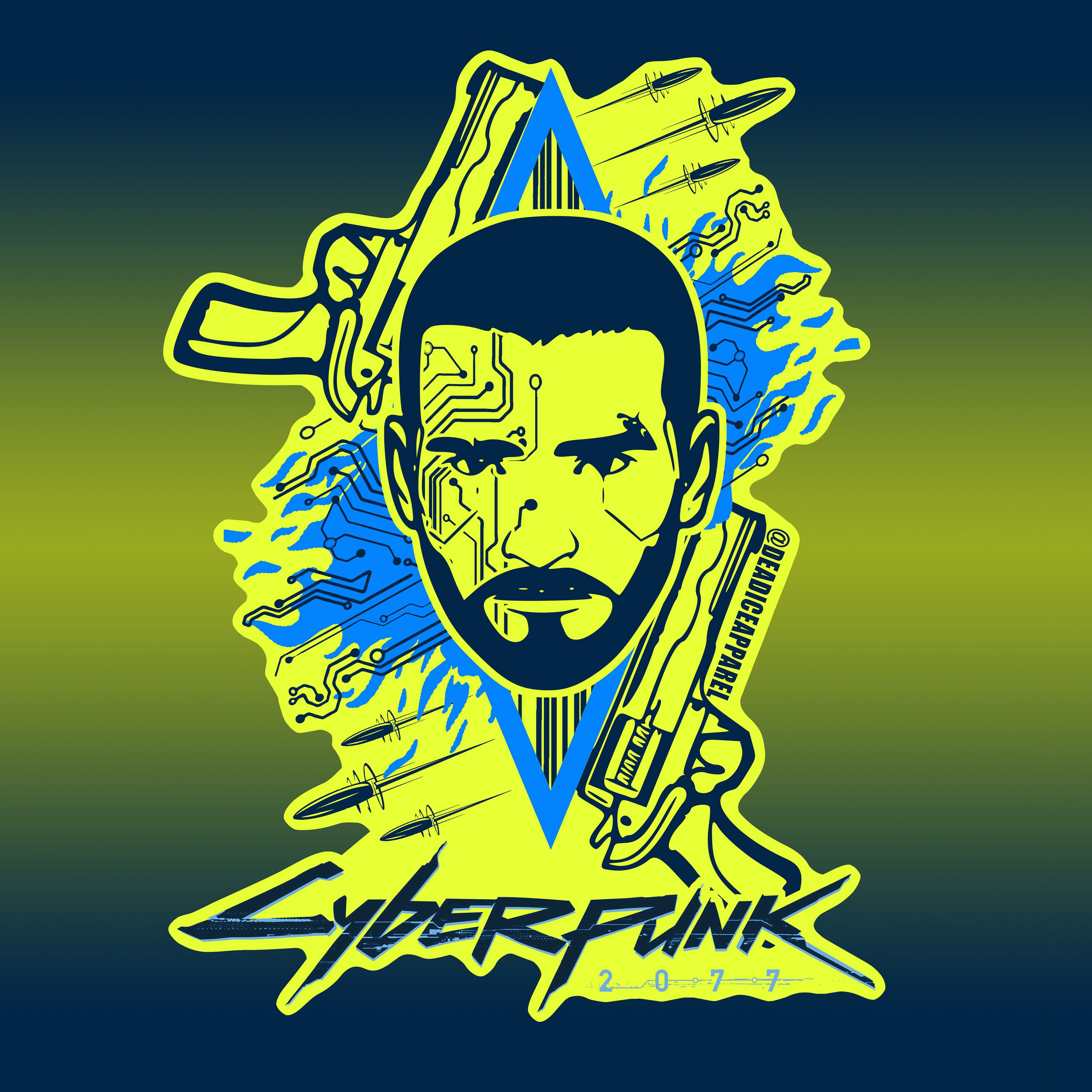 Cyberpunk 2077 V Vinyl Sticker - Etsy