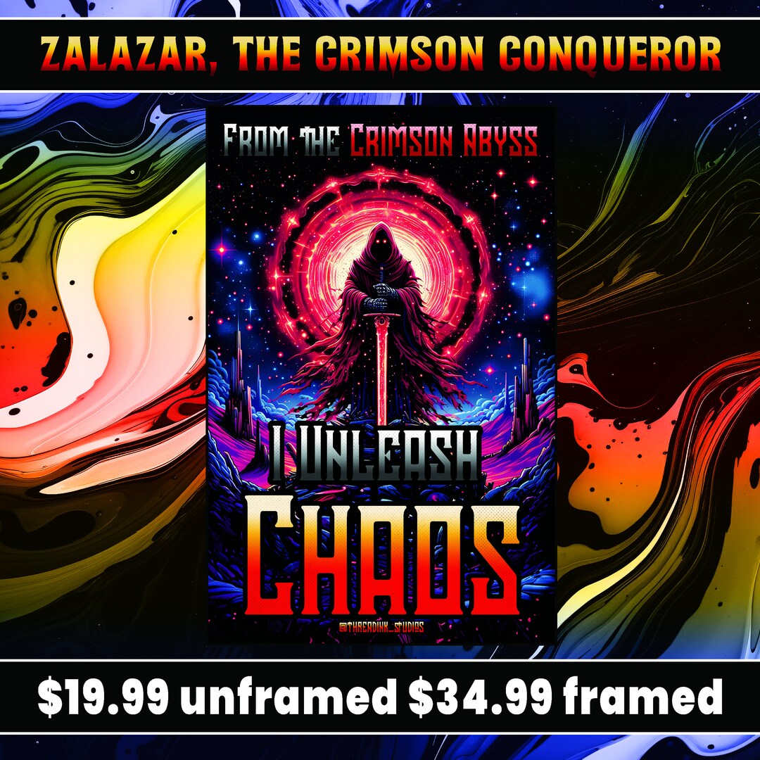 Zalazar, the Crimson Conqueror Poster - Etsy