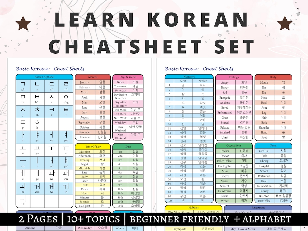 Korean Practice | Korean Alphabet | Korean Worksheets | Korean Language ...