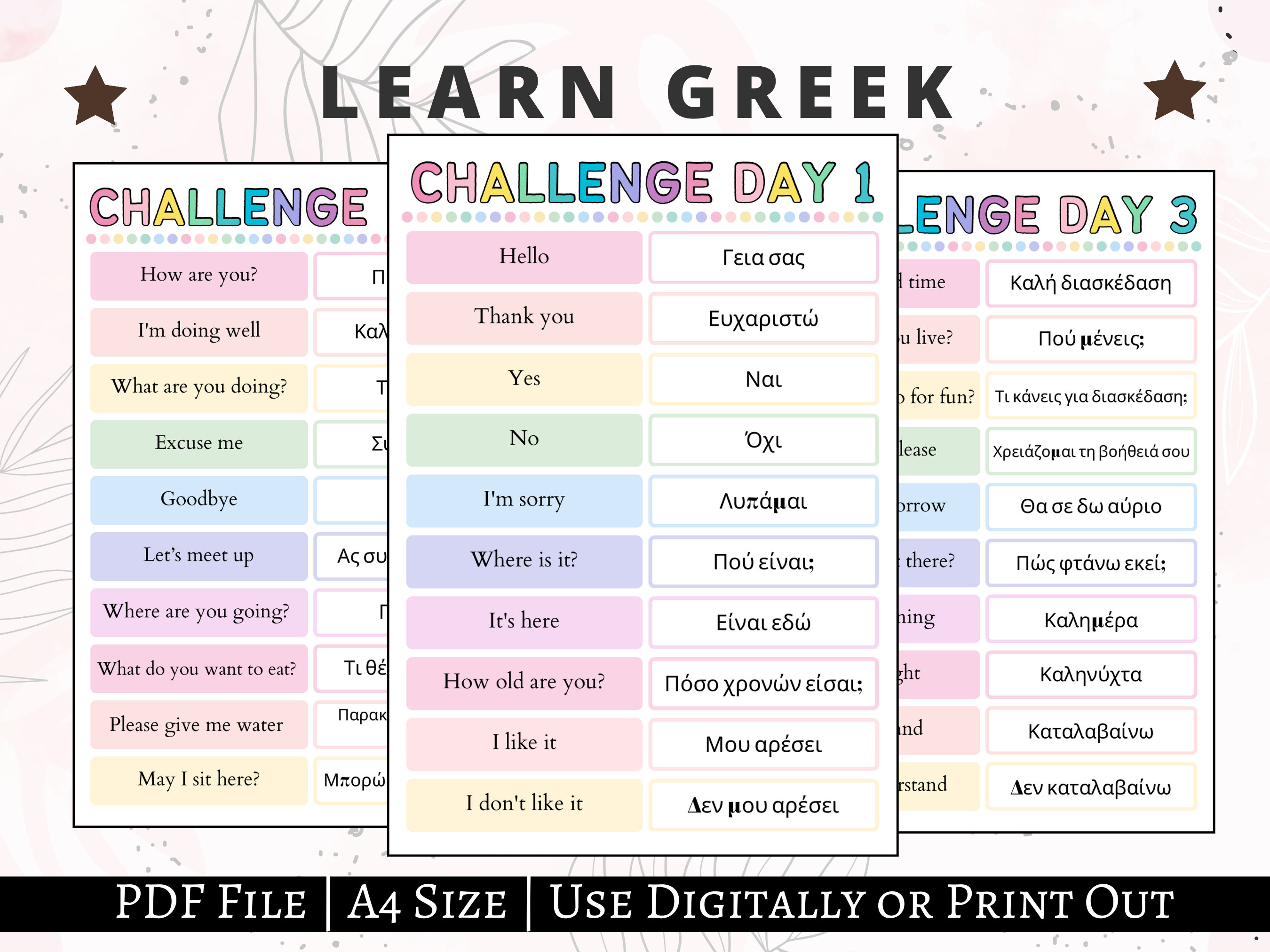 Greek Language | Greek Practice Basic Phrases & Expressions, Greek ...
