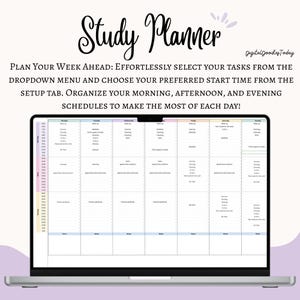 Academic Student Planner Spreadsheet, School Assignment Tracker Google ...