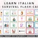 Italian Flashcards for Beginners, Italian Printable Flashcards, Italian ...