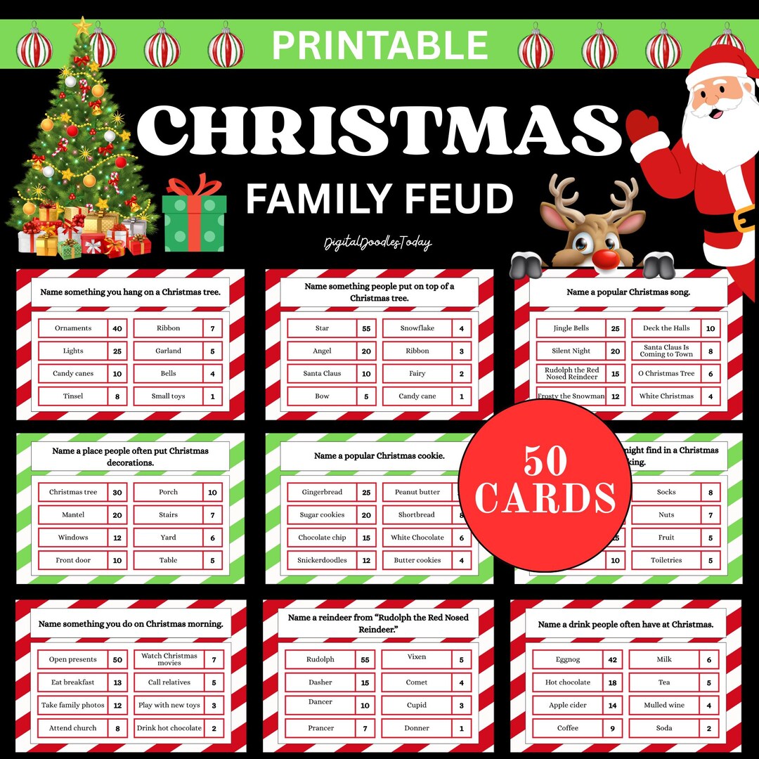 Juego de pelea amistosa navideña, juego navideño imprimible, juego de ...