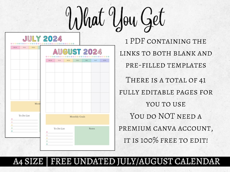 Kids Summer Planner, Printable Summer Planner, Summer Kids Bucket List ...