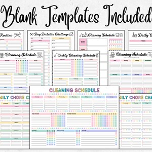 Ultimate Cleaning Schedule Bundle Editable, Cleaning Planner Bundle A4 ...