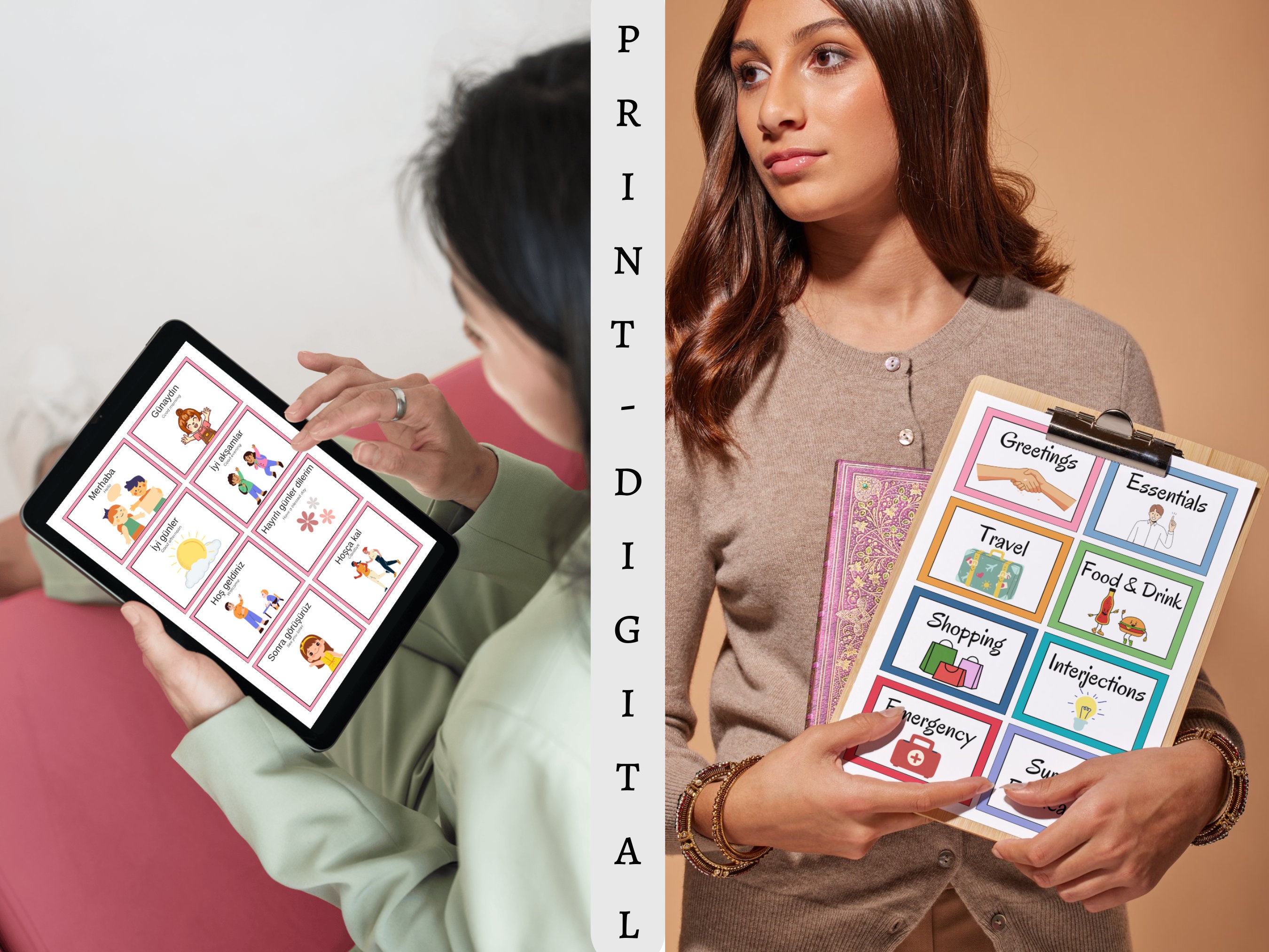 Turkish Flashcards for Beginners, Turkish Printable Flashcards, Turkish ...