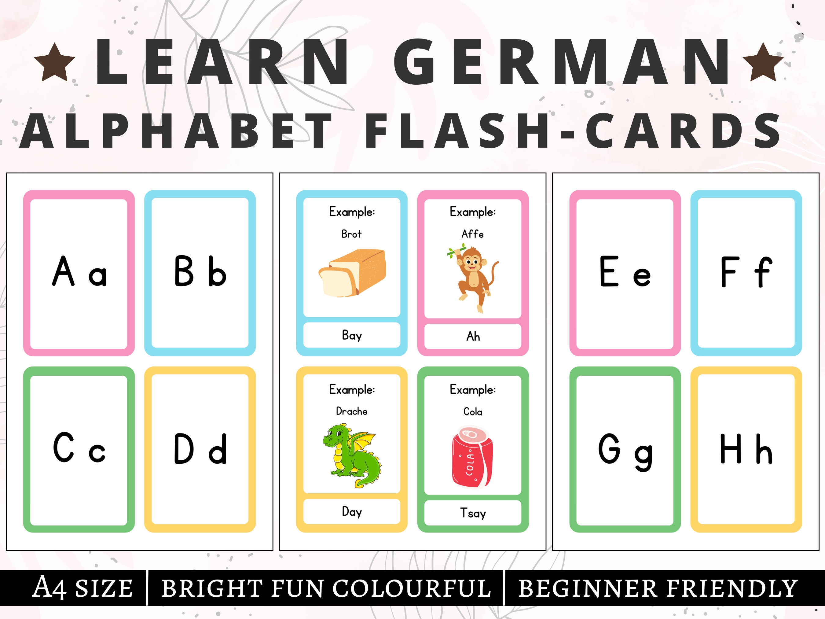 German Flashcards German Alphabet German Practice German Cards German ...