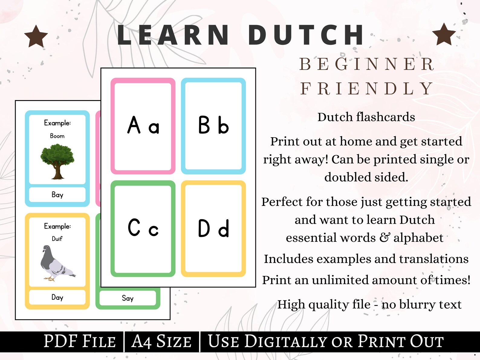 Dutch Flashcards | Dutch Alphabet | Dutch Practice | Dutch Cards ...