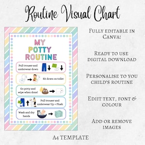 Printable Potty Time Sequence | Toilet Training Checklist Printable ...