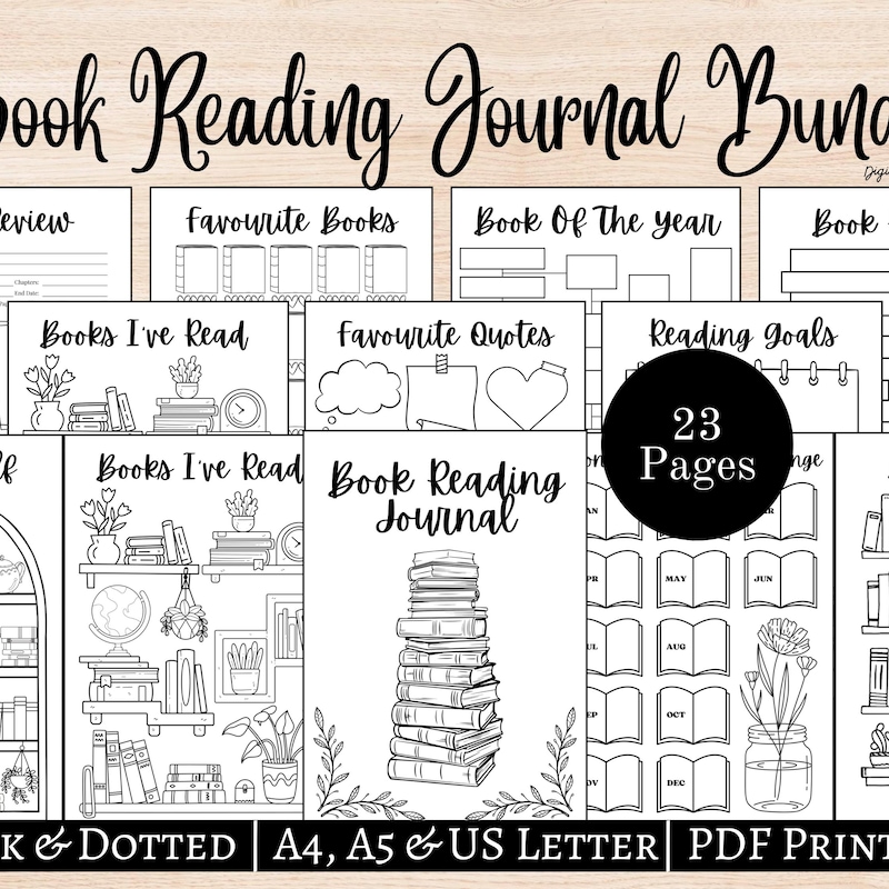Reading Journal - Etsy