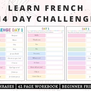 French Language | French Practice Basic Phrases & Expressions, French ...