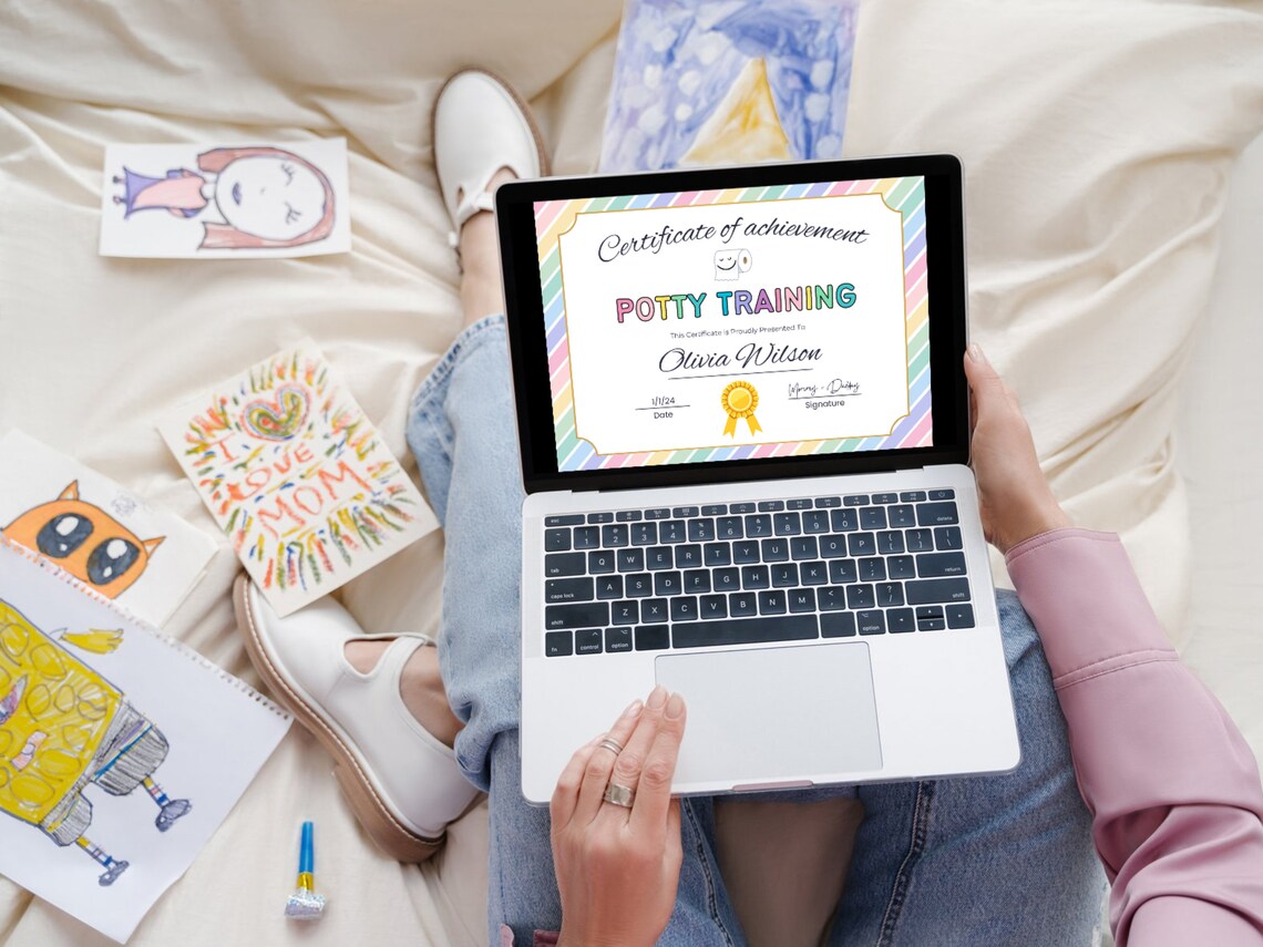 Editable Potty Training Certificate, Potty Training Tracker, Toddlers ...