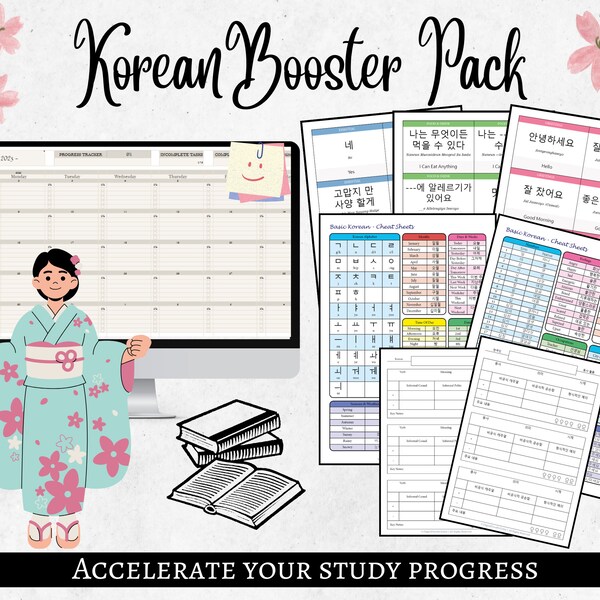 Korean Flashcards - Etsy