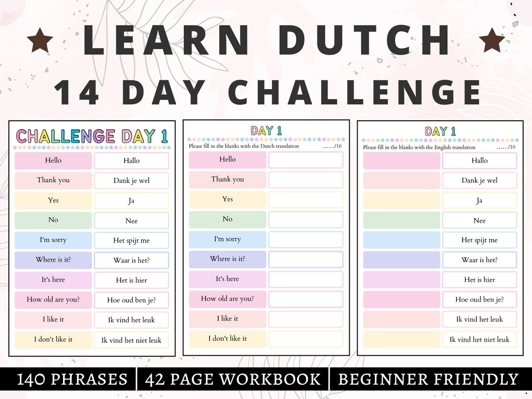 Dutch Language, Dutch Practice Phrases & Expressions, Dutch Beginner ...