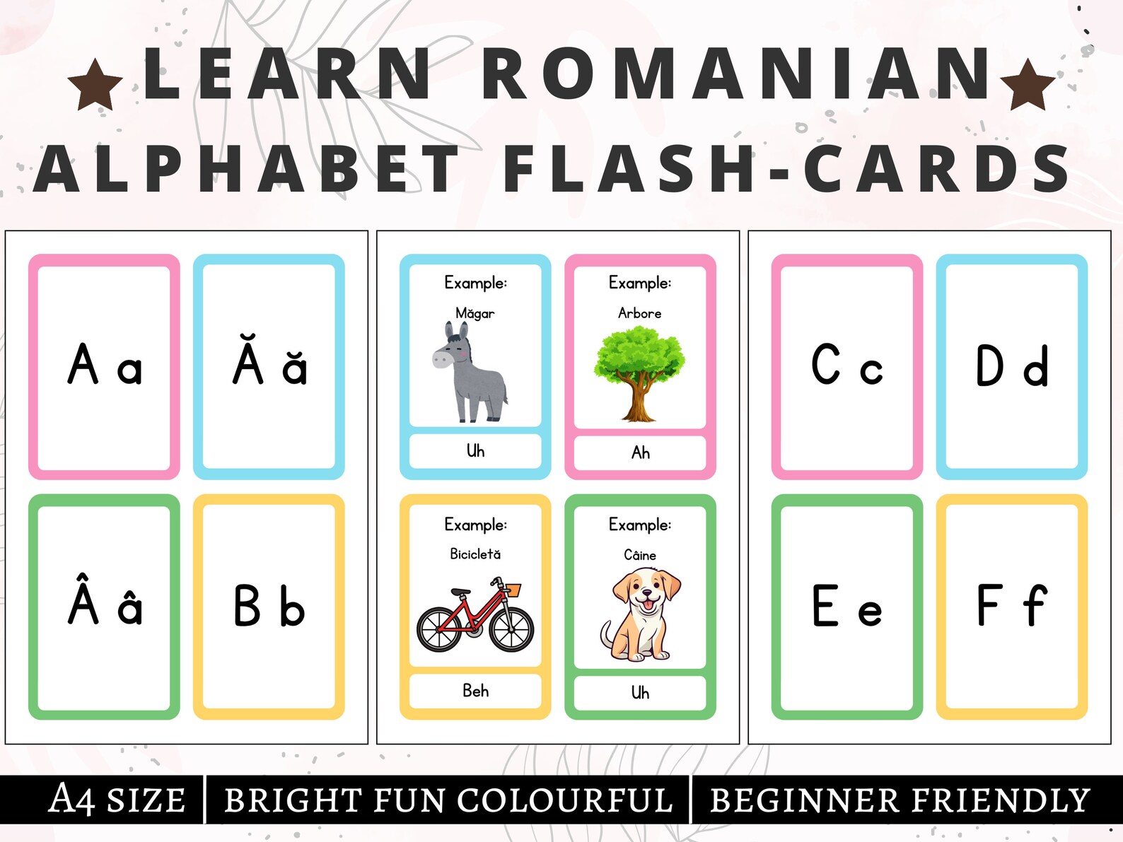 Romanian Flashcards | Romanian Alphabet | Romanian Practice | Romanian ...