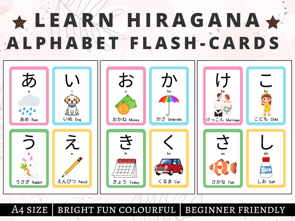 Learn Japanese With Hiragana Flashcards FREE Additional Sounds, Self ...