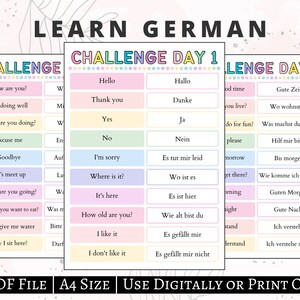 German Language | German Practice Basic Phrases & Expressions, German ...