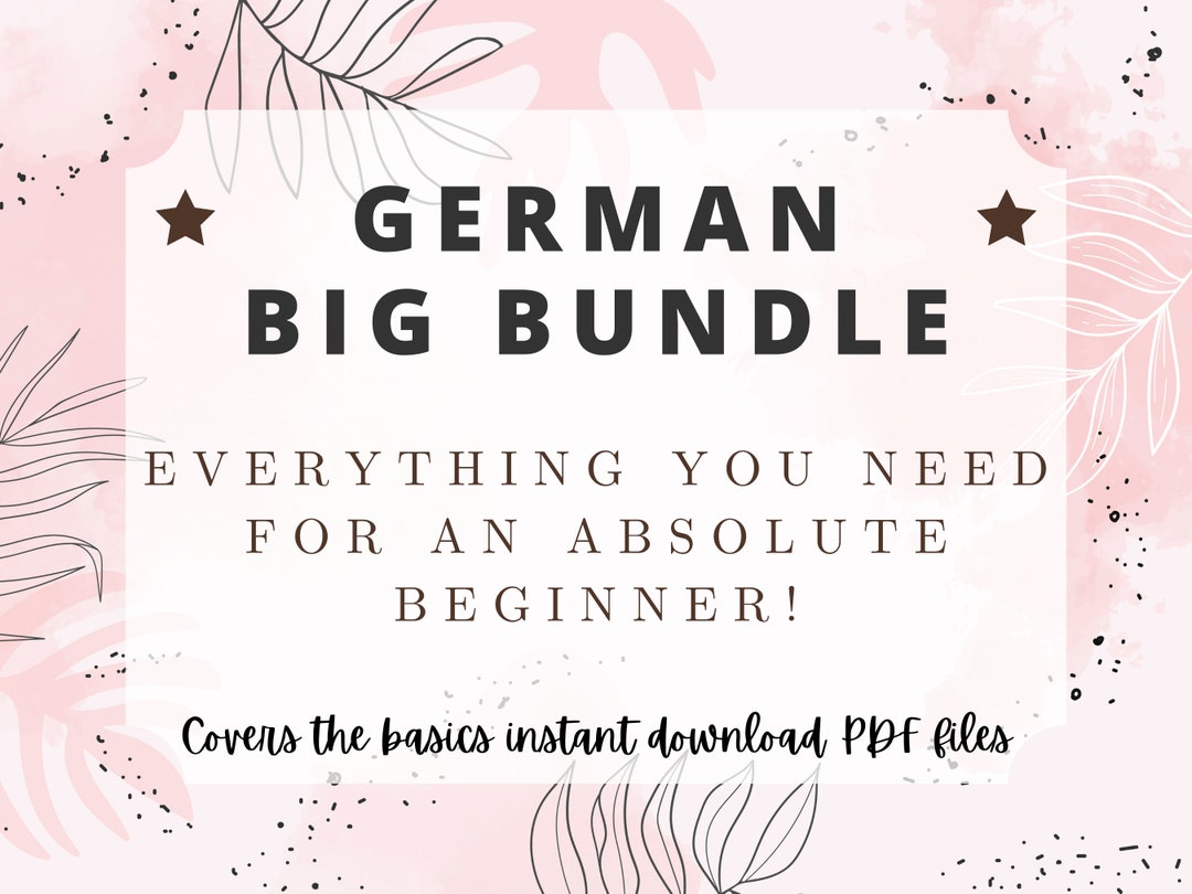 German Language Learning | German Workbook | German Practice | Learn ...