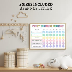 Potty Training Tracker Printable, Toilet Training Tracker, Potty ...