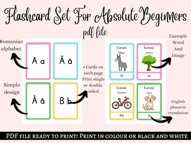 Romanian Flashcards | Romanian Alphabet | Romanian Practice | Romanian ...