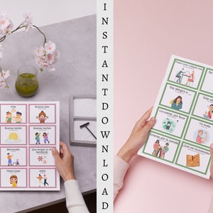 Spanish Flashcards for Beginners, Spanish Printable Flashcards, Spanish ...