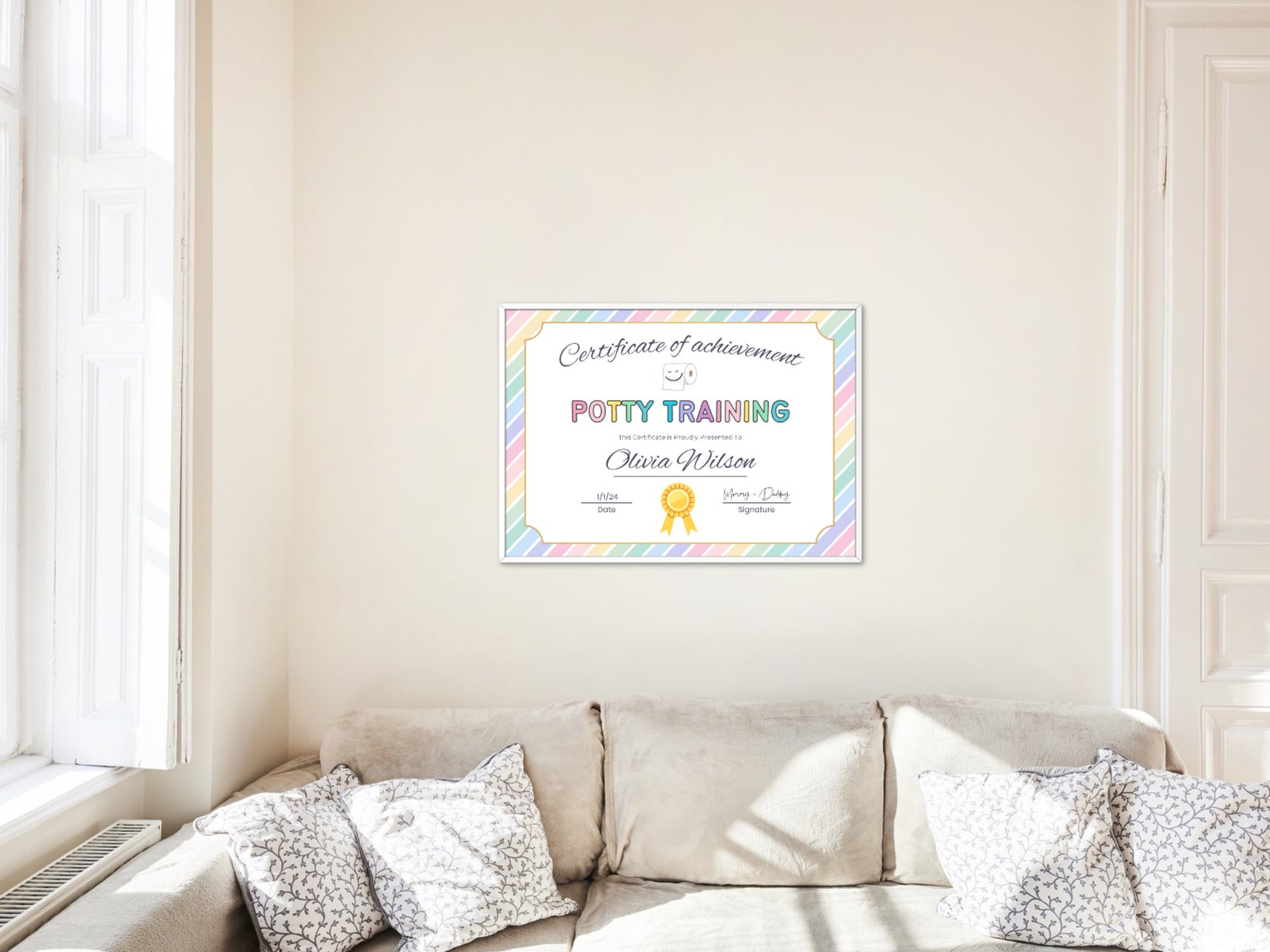 Editable Potty Training Certificate, Potty Training Tracker, Toddlers ...