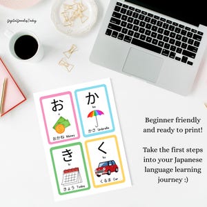 Japanese Hiragana Flashcards, Hiragana Printable Flashcards, Japanese ...