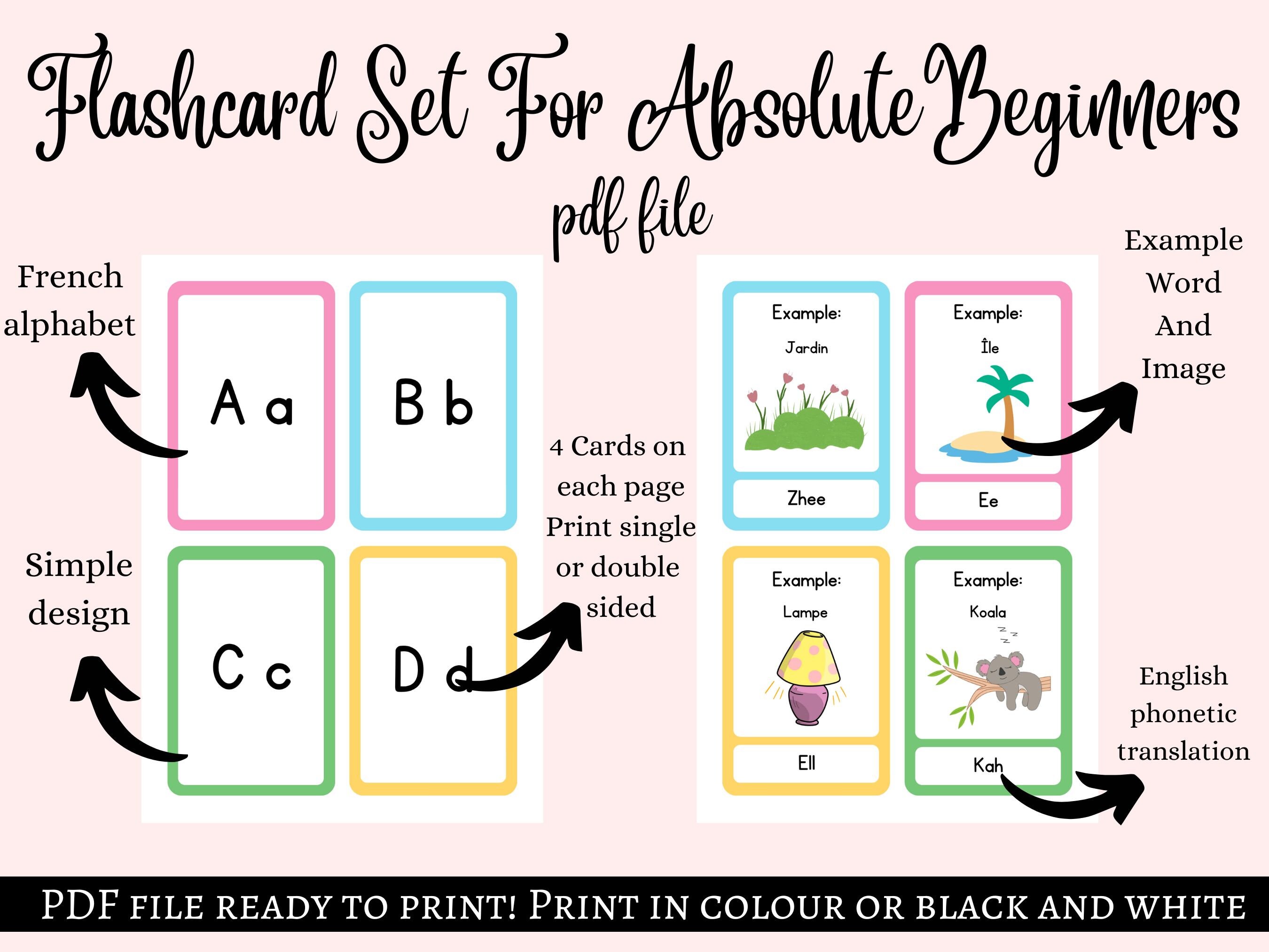 French Flashcards French Alphabet French Practice French Cards French ...