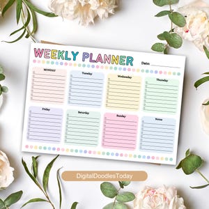 Editable Weekly Planner | Printable, Digital | Weekly Planner PDF ...