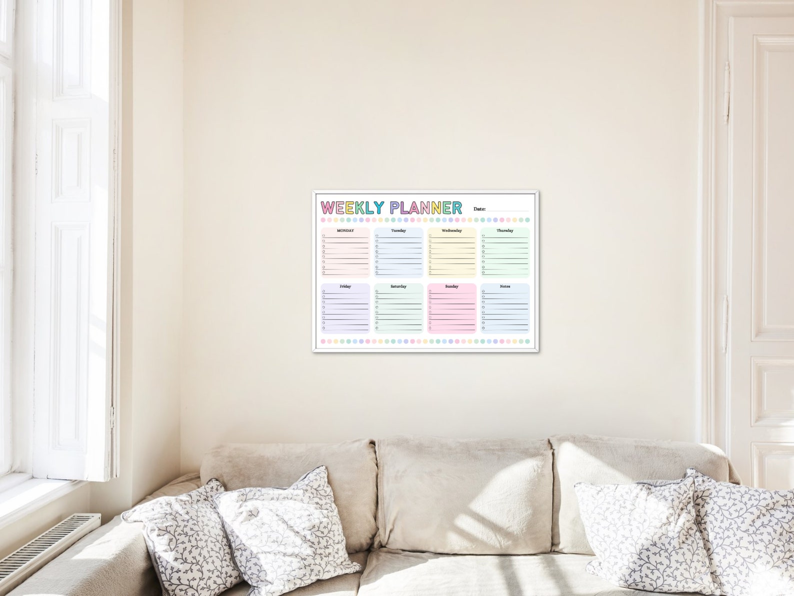 Editable Weekly Planner Printable, Digital Weekly Planner PDF Weekly ...