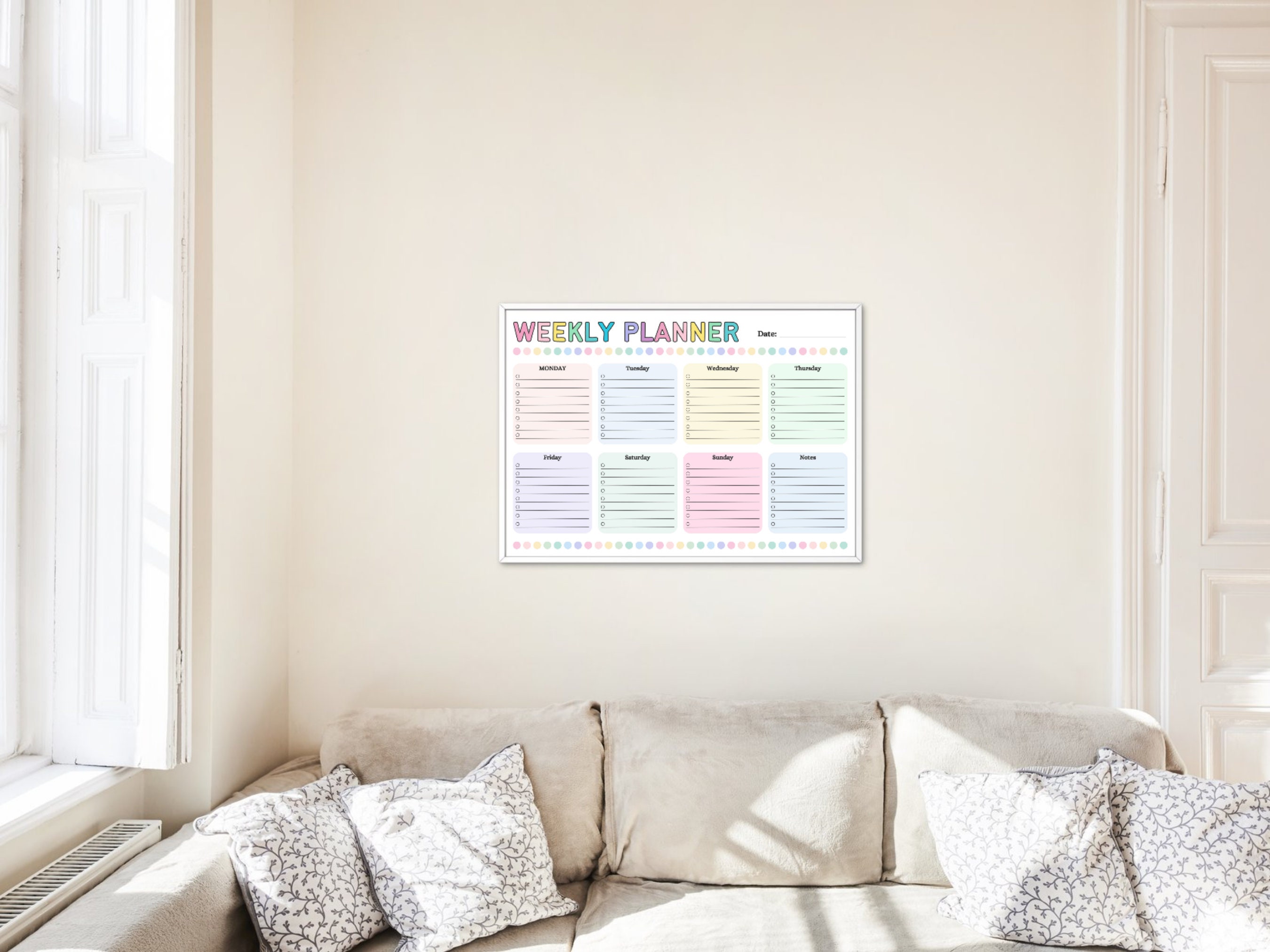 Planificador semanal editable / Imprimible, Digital / Planificador ...