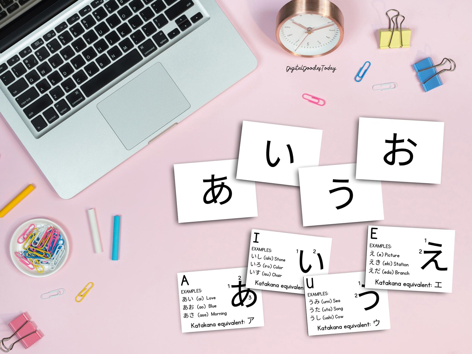 Japanese Hiragana Flashcards, Hiragana Printable Flashcards, Japanese ...